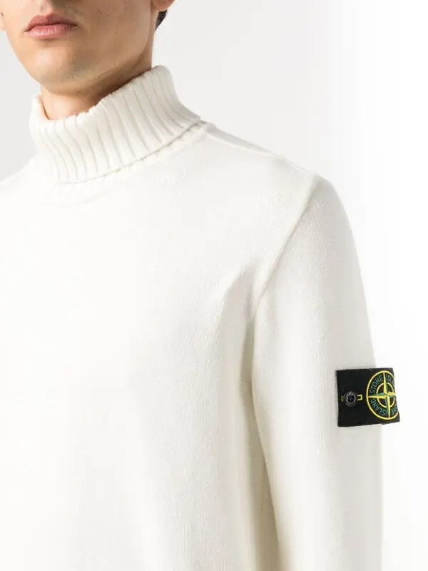 Stone Island Compass-motif Roll-neck Jumper