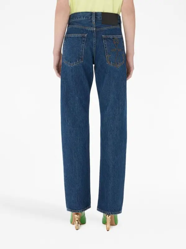 JW Anderson High-rise Straight-leg Jeans