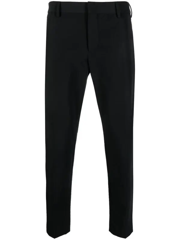 PT TORINO Straight-leg Tailored Trousers - Black