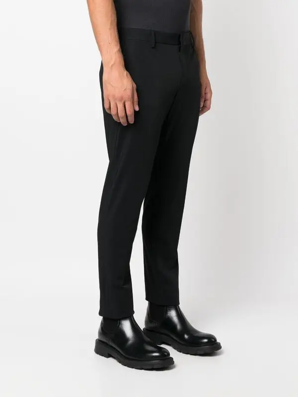 PT TORINO Straight-leg Tailored Trousers - Black