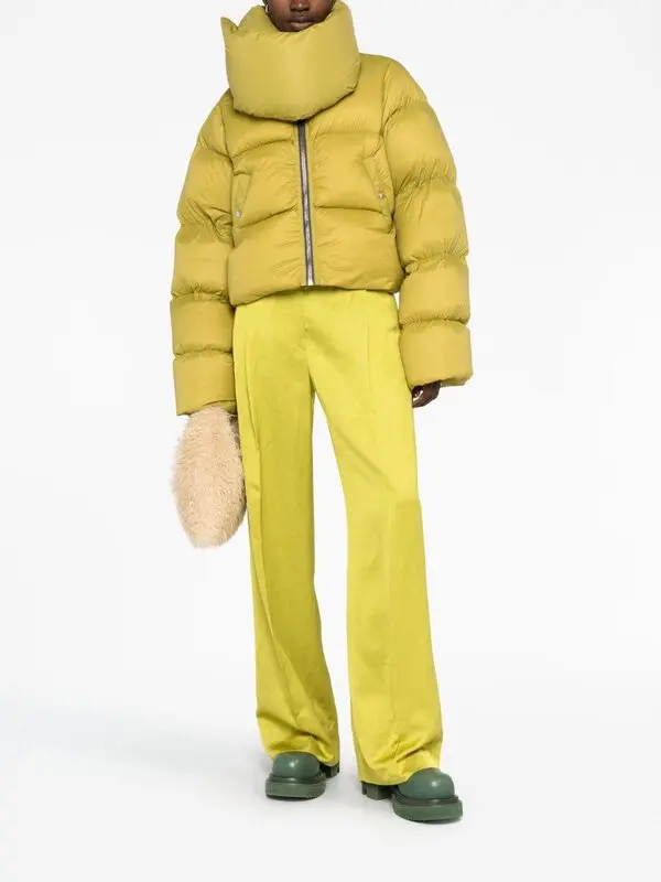 Rick Owens Funnel-neck Puffer Jacket - Green