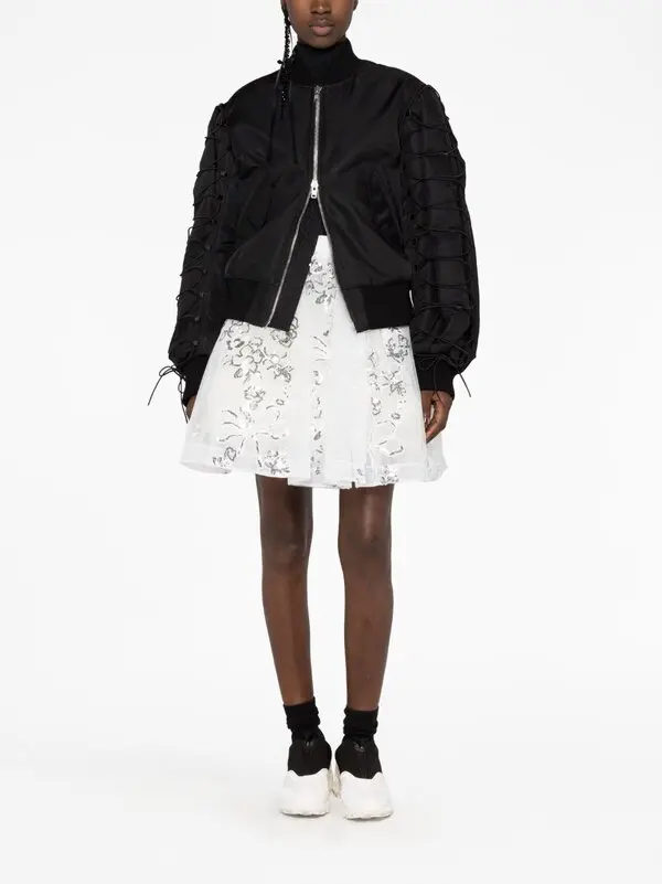 Simone Rocha Sequin-embellished Tulle Miniskirt