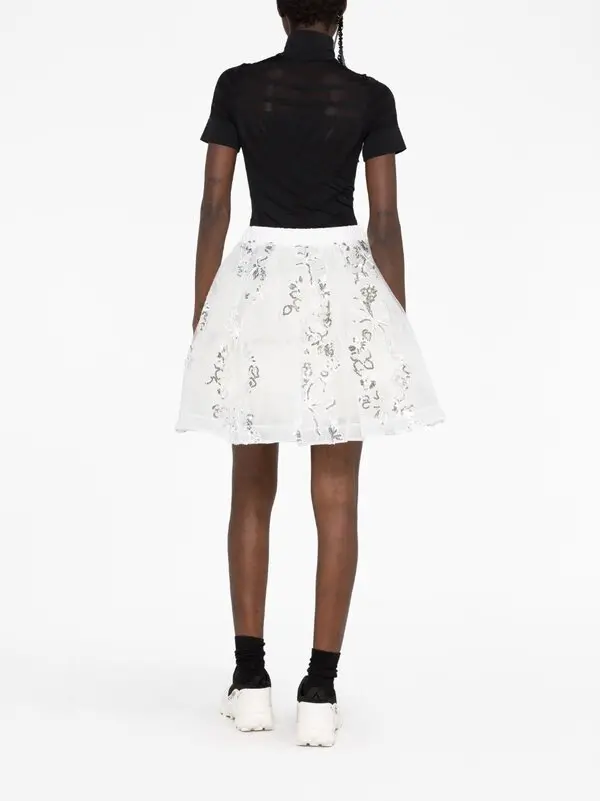 Simone Rocha Sequin-embellished Tulle Miniskirt