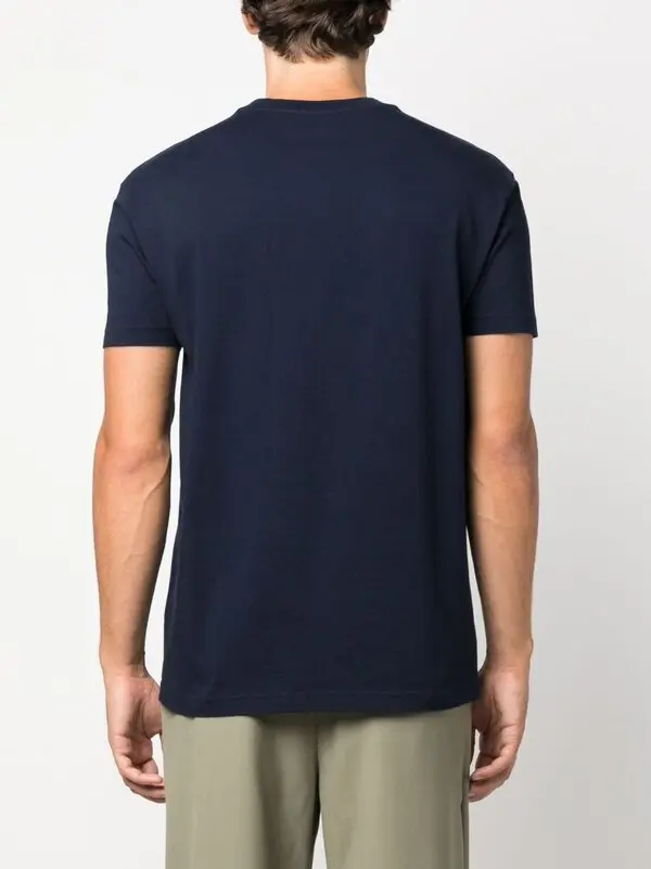 VIVIENNE WESTWOOD Orb-embroidered Cotton T-shirt - Blue