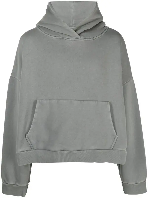 ENTIRE STUDIOS Washed Drop-shoulder Hoodie - Grey