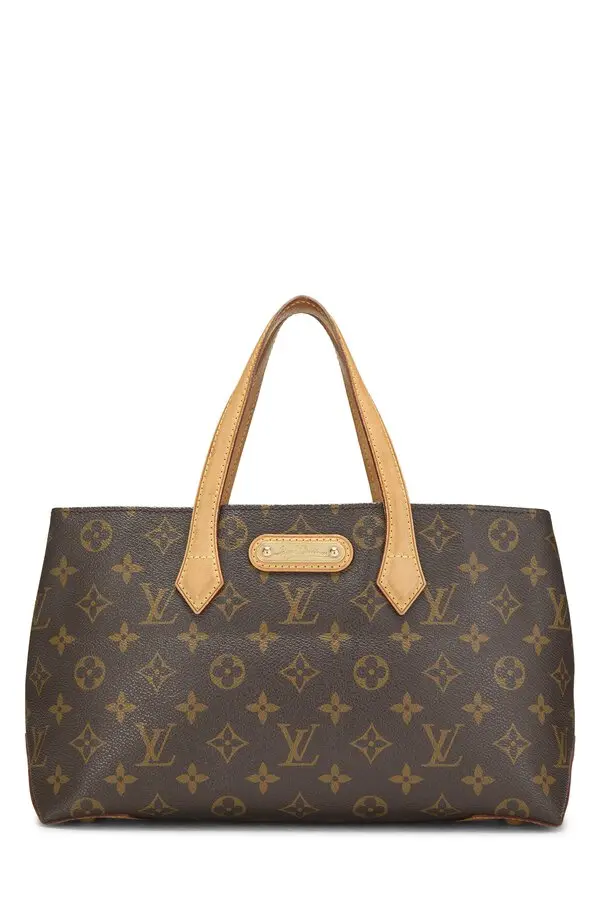 LOUIS VUITTON Monogram Canvas Wilshire Tote - Brown