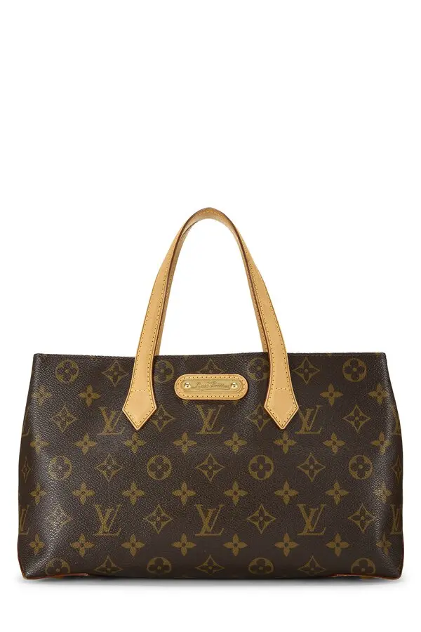 LOUIS VUITTON Monogram Canvas Wilshire Tote - Brown