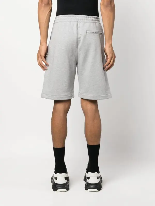 Alexander McQueen Graffiti-print Track Shorts - Grey