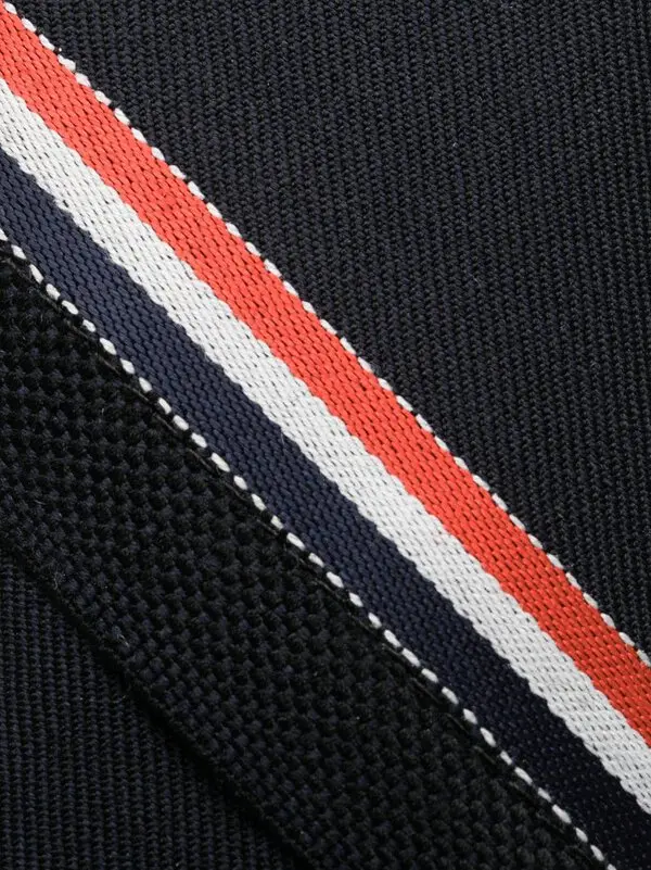 Thom Browne Rwb Stripe Wool Neck Tie