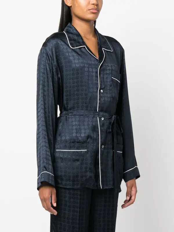 10 CORSO COMO Circle-motif Shirt - Blue