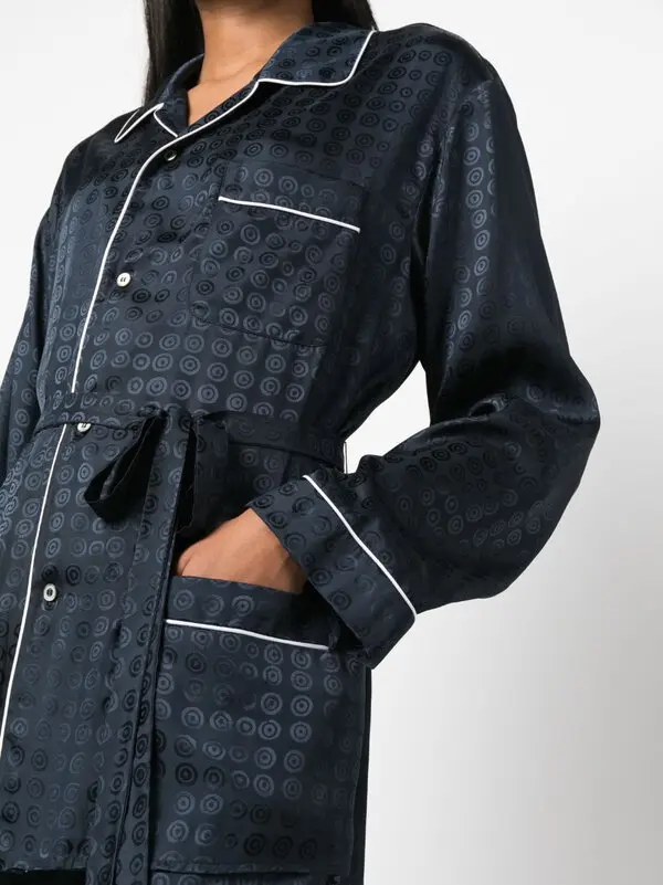 10 CORSO COMO Circle-motif Shirt - Blue