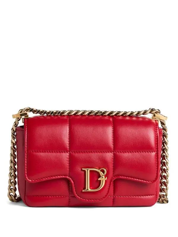 Dsquared2 Logo-plaque Quilted Leather Bag