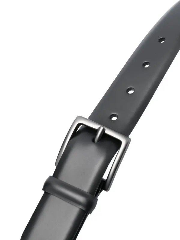 ORTIGNI Buckle-fastening Leather Belt - Black