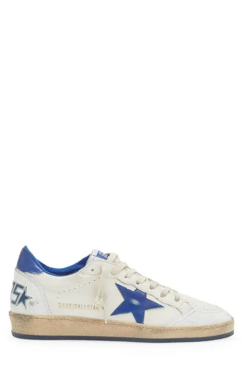 GOLDEN GOOSE Ball Star Low-top Sneakers - White/bluette