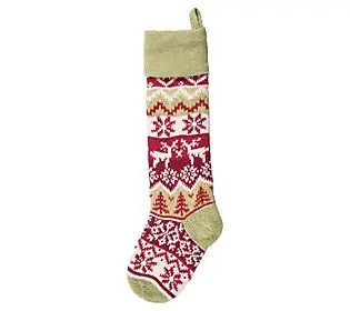 C&F HOME Winter Deer Knit Stocking