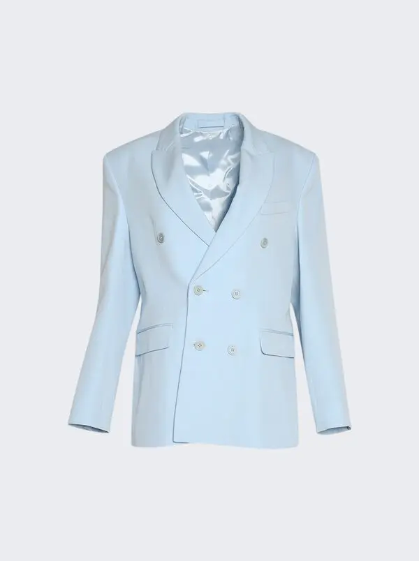 Wardrobe.NYC Double-breasted Blazer - Light Blue