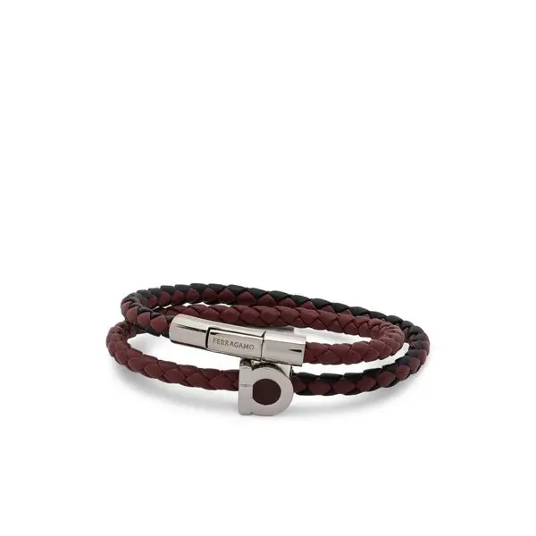 FERRAGAMO Braided Double-wrap Bracelet - Red