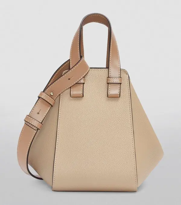 Loewe Leather Hammock Handbag - Beige