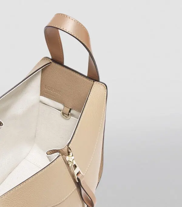Loewe Leather Hammock Handbag - Beige