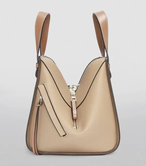 Loewe Leather Hammock Handbag - Beige