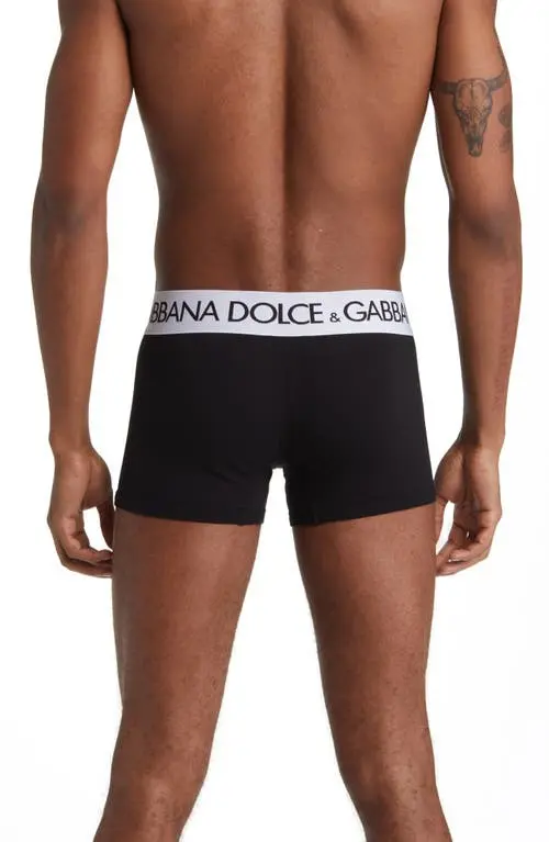 Dolce & Gabbana Cotton Stretch Jersey Boxer Briefs - Black