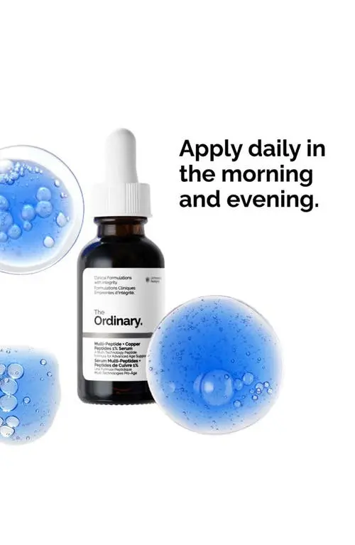 The Ordinary Multi-Peptide + Copper Peptides 1% For Wrinkles & Skin  Elasticity - No Color