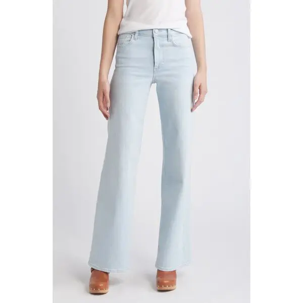 FRAME Le Slim Palazzo Ankle Jeans - Clarity