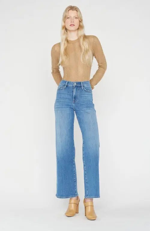 FRAME Le Slim Palazzo Ankle Jeans - Drizzle