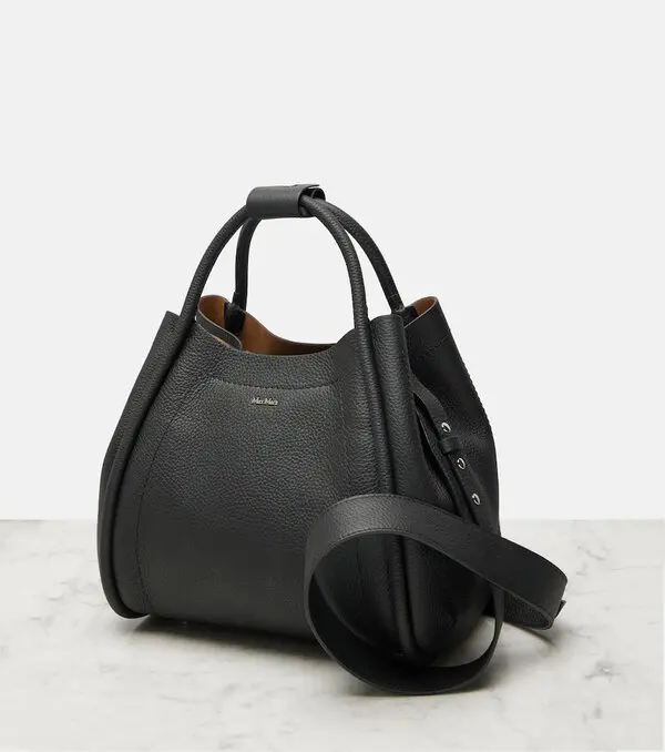 Max Mara Marine Leather Tote - Black