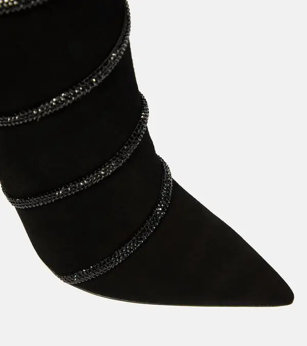 Rene Caovilla Morgana Embellished Suede Boots