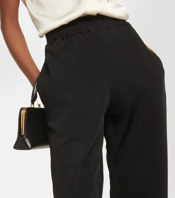 JIL SANDER Wool-blend Sweatpants - Black