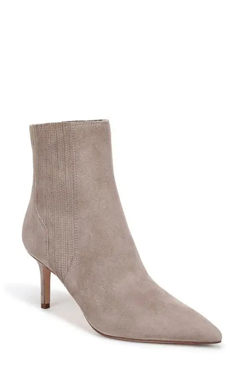 Veronica Beard Lisa 70mm Pointed Toe Bootie - Bark