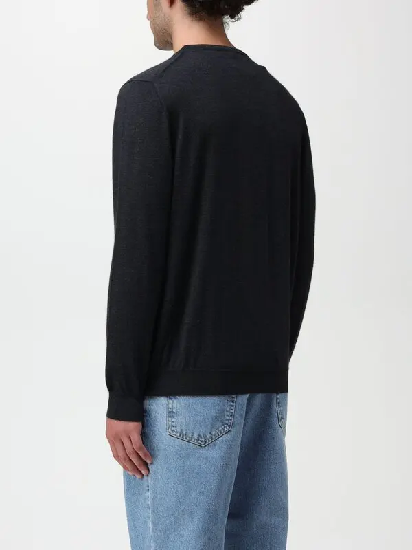 Kiton Crew Neck Long Sleeve Sweater - Black