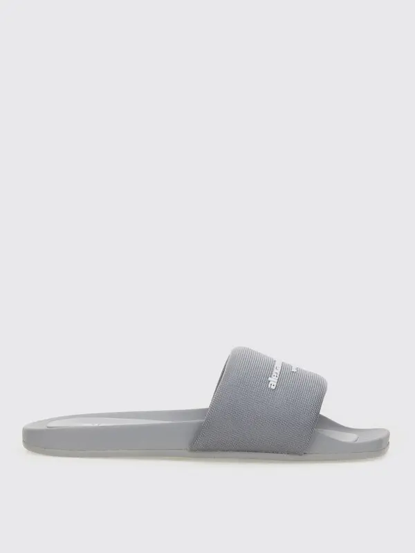 Alexander Wang Synthetic Fabric Slides - Grey