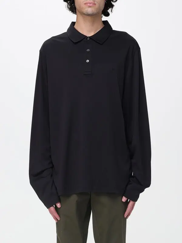 Michael Kors Polo Shirt In Cotton - Black