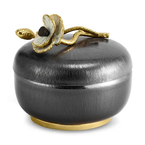 Michael Aram Anemone Covered Candy Dish - Gray