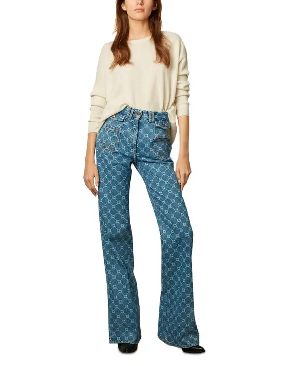 Gerard Darel Anna Mid Rise Bootcut Jeans