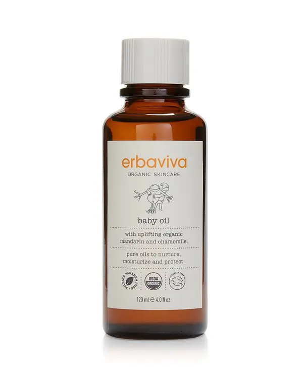 Erbaviva Baby Oil 4 Oz - No Color