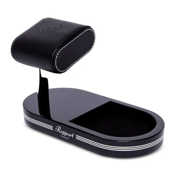 RAPPORT LONDON Watch Stand With Tray - Black Silver