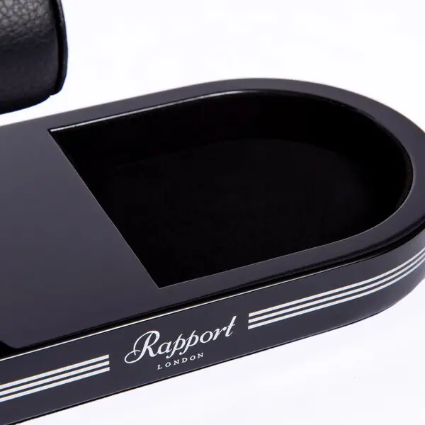 RAPPORT LONDON Watch Stand With Tray - Black Silver