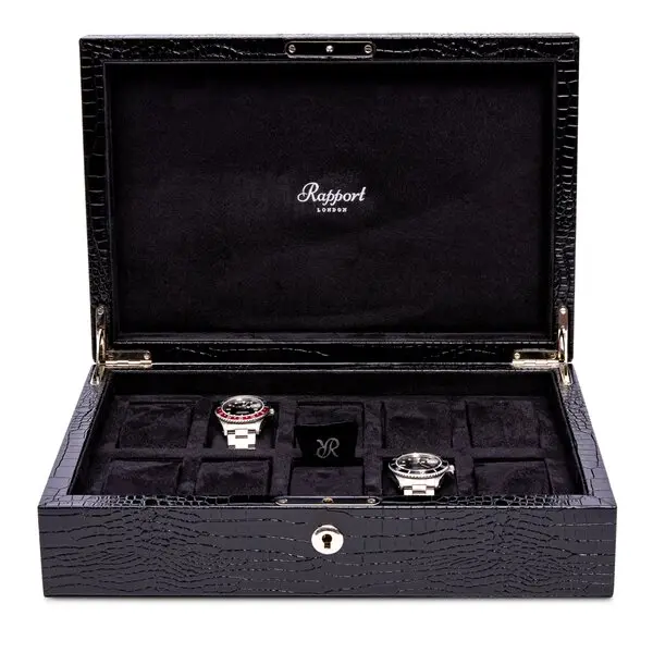 RAPPORT LONDON Brompton Ten Watch Box - Black