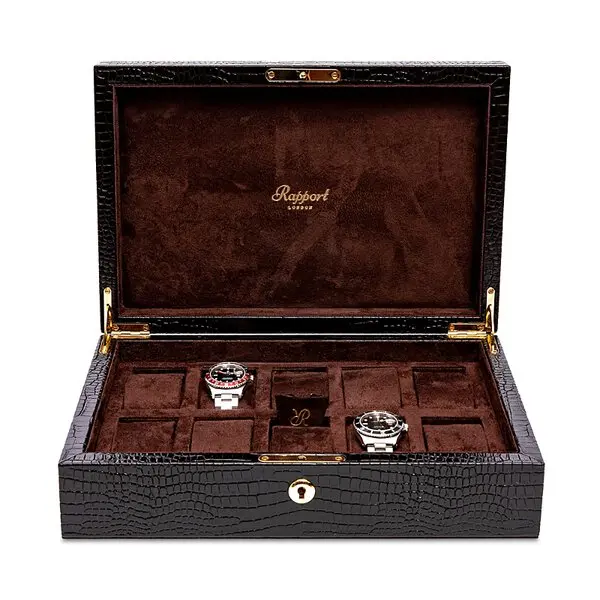 RAPPORT LONDON Brompton Ten Watch Box - Brown