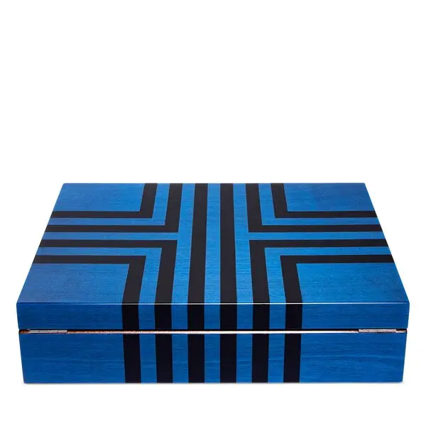 RAPPORT LONDON Labyrinth Watch Box - Blue