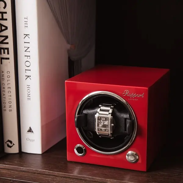 RAPPORT LONDON Evolution Mkiii Single Watch Winder - Red
