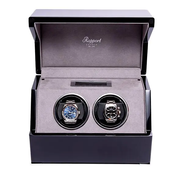 RAPPORT LONDON Perpetua Duo Watch Winder - Black