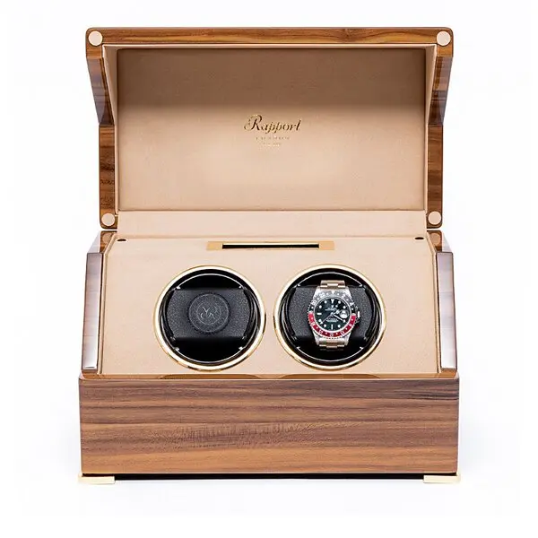 RAPPORT LONDON Perpetua Duo Watch Winder - Walnut