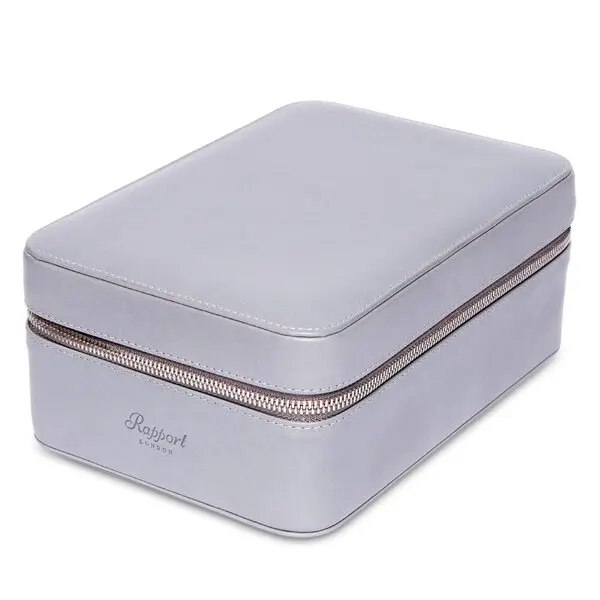 RAPPORT LONDON Hyde Park Four Watch Leather Zip Case