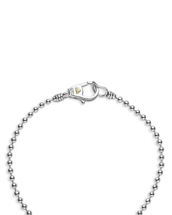 Lagos 18k Yellow Gold And Sterling Diamond Link Bracelet