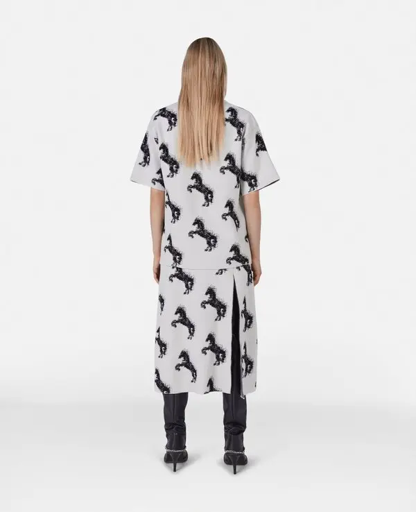 Stella McCartney Pixel Horse Jacquard T-shirt