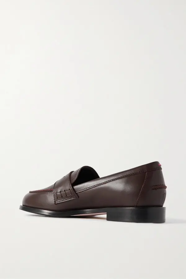 AeydĒ Oscar Leather Loafers - Brown